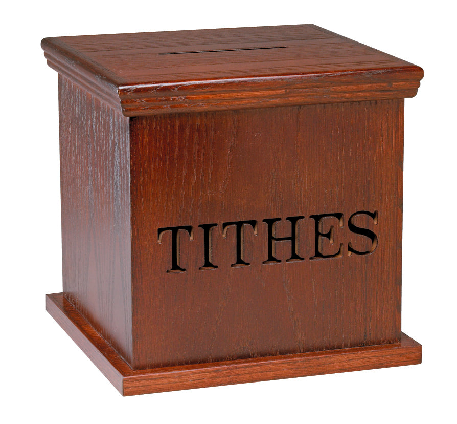 Tithe Box w/lettering and locking door – Andrew Lane Co.